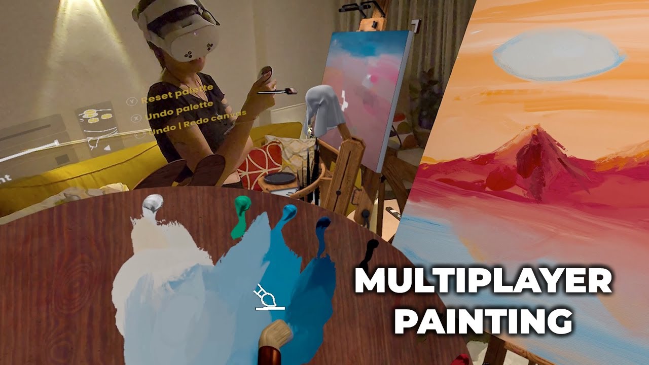 Painting + Multiplayer in mixed reality VR (Vermillion) - YouTube