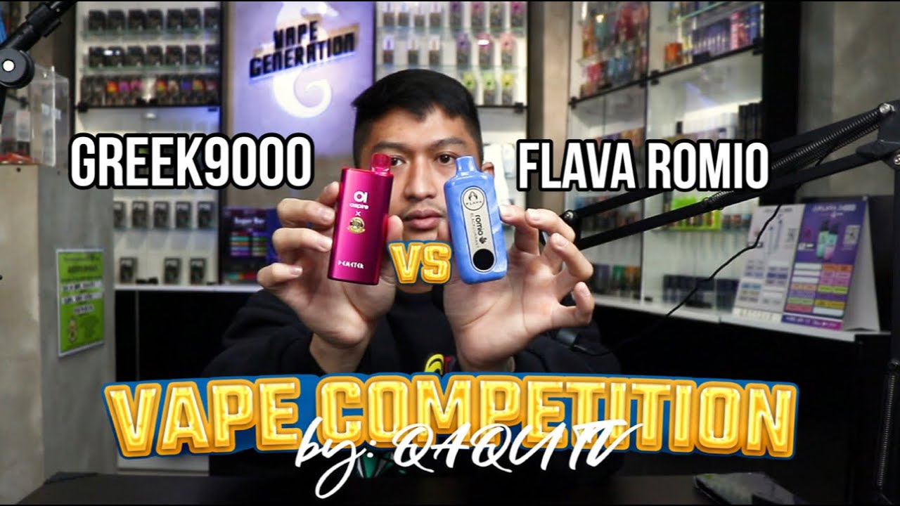FLAVA ROMIO VS. GREEK9000 || VAPE COMPETITION BY: QAQUTV - YouTube