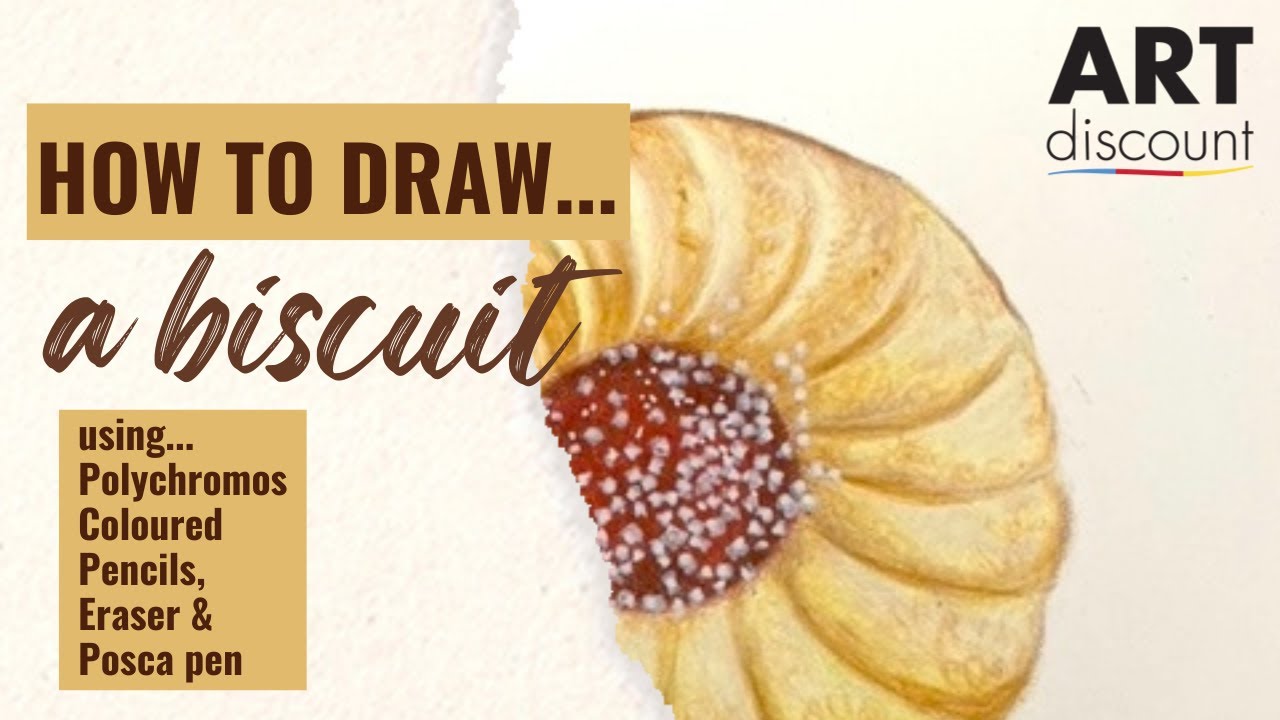 HOW TO: Draw a Biscuit with Coloured Pencils - YouTube