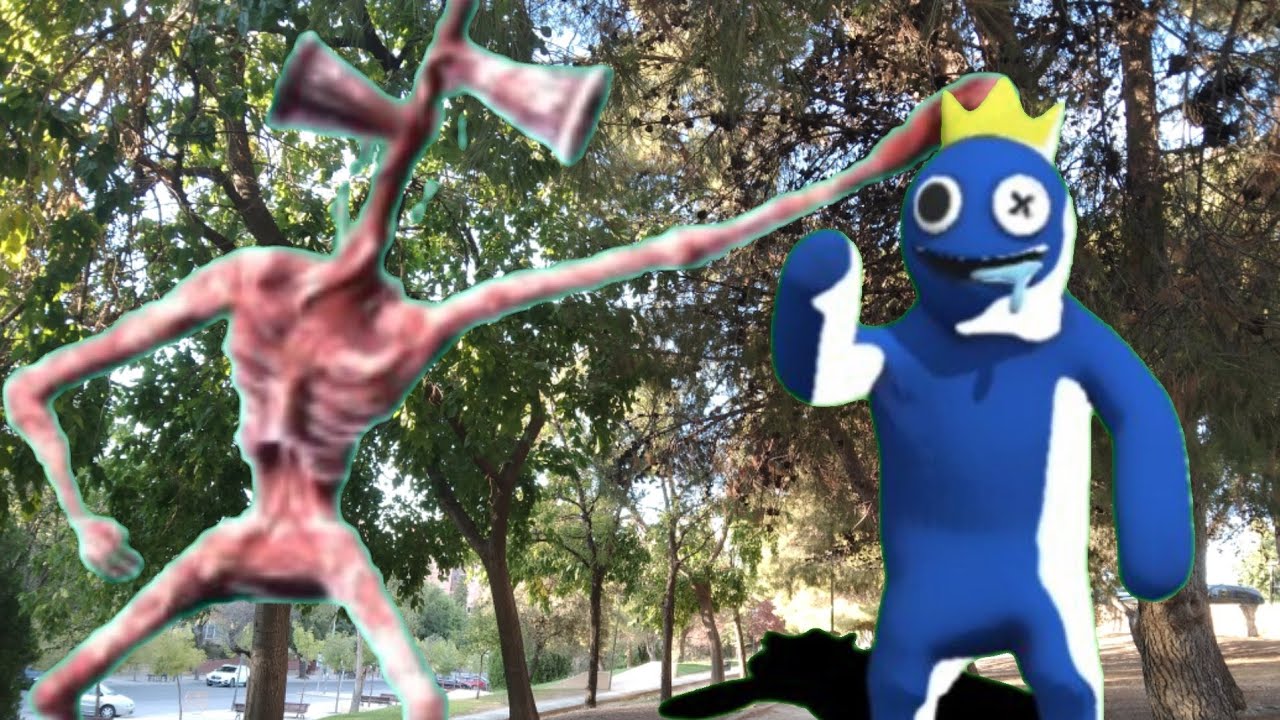 Siren head vs Blue (Rainbow Friends) - YouTube