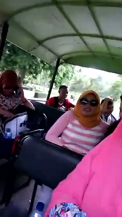 jalan naik kereta di Borobudur - YouTube