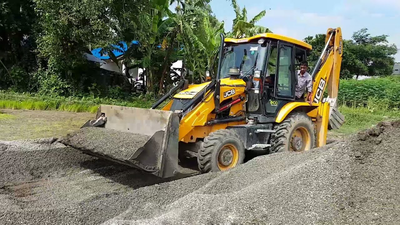 JCB 3DX BACKHOE LOADER - TLB - JCB Collecting Sand - JCB VIDEO - YouTube