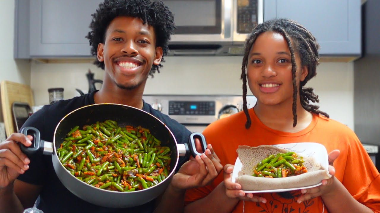 EASY Ethiopian Green Beans Stir-Fry! (Fossolia) - YouTube
