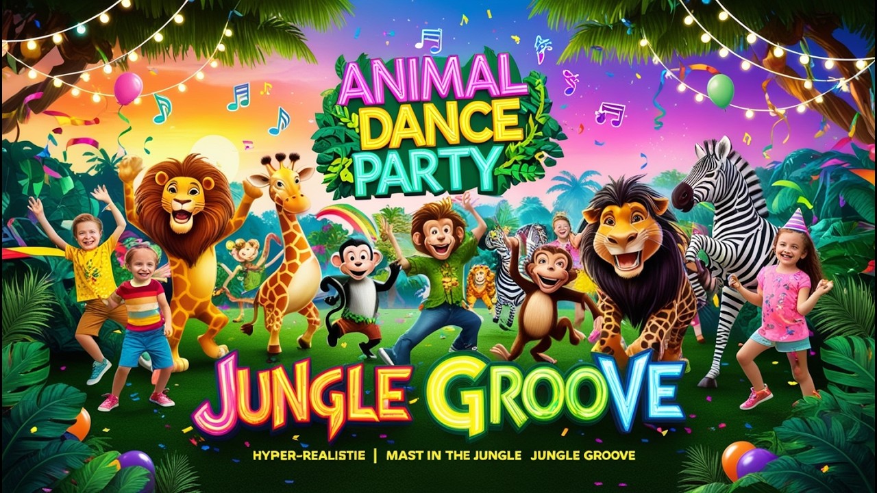 Animal Dance Party | Masti in the jangle | jangle Groove - YouTube