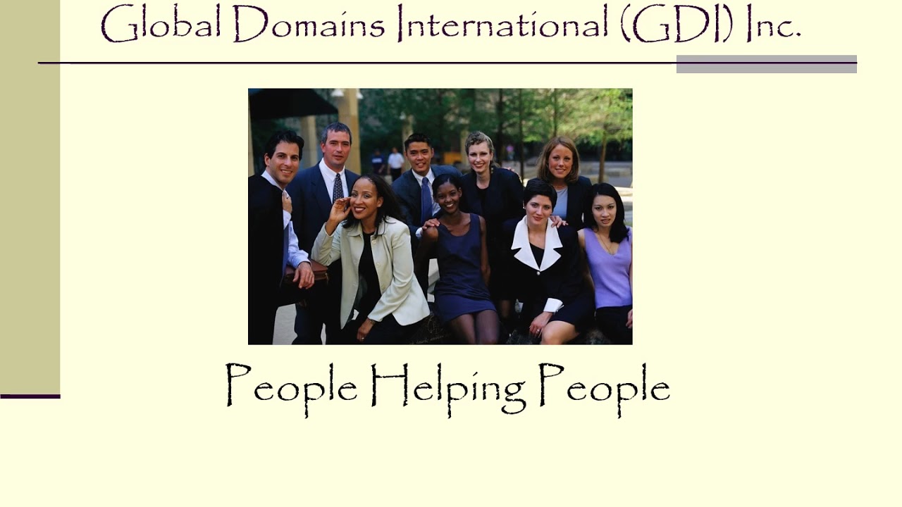 Global Domains International (GDI) - YouTube