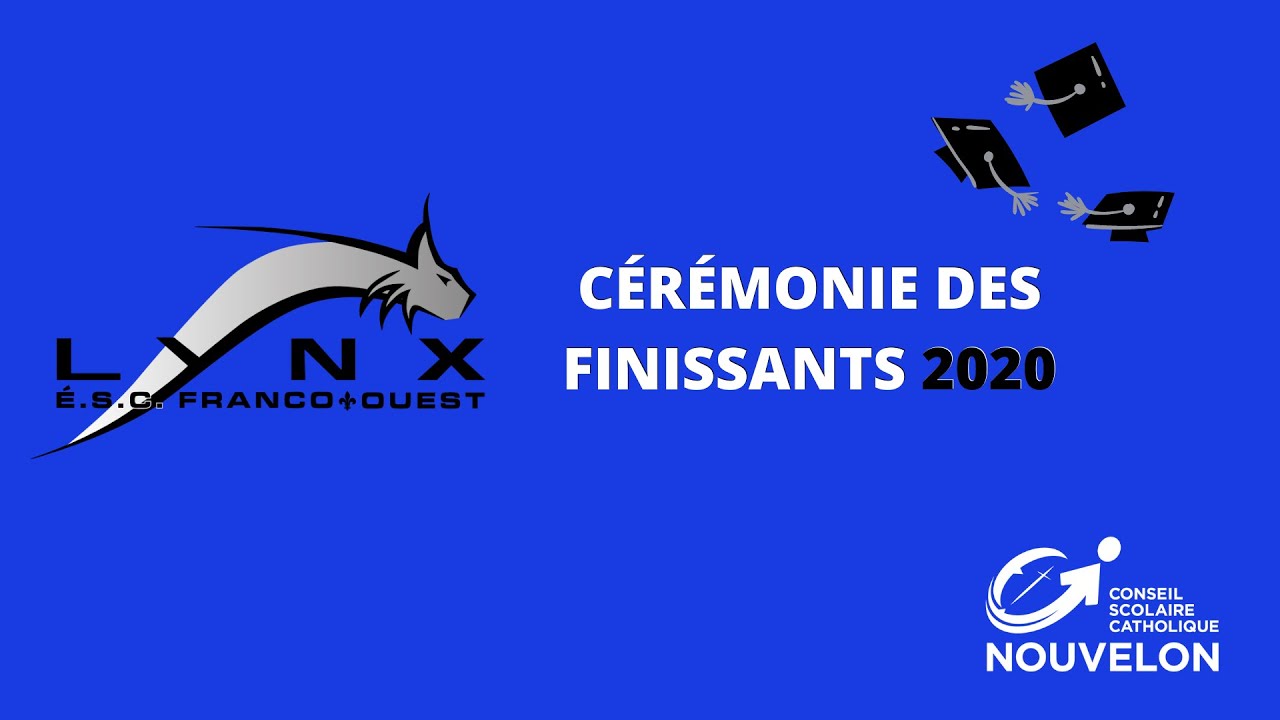 Cérémonie virtuelle des finissants 2020 de l'ÉSC Franco-Ouest (Espanola ...