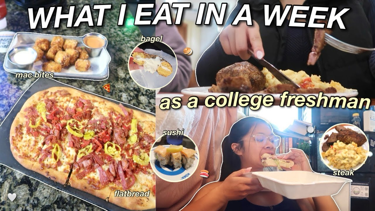 WHAT I EAT IN A WEEK AS A FRESHMAN IN COLLEGE (villanova university ...