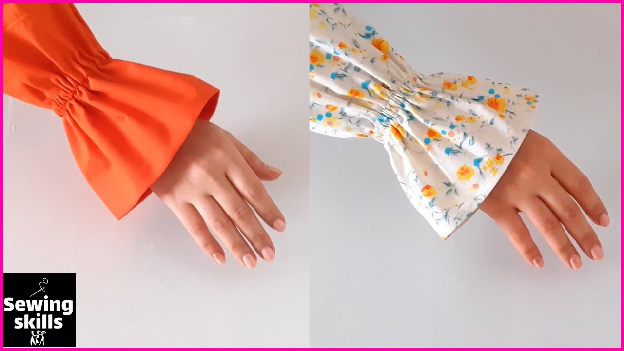 How to elastic sleeves cutting and stitching in a easiest way | Sleeve ...