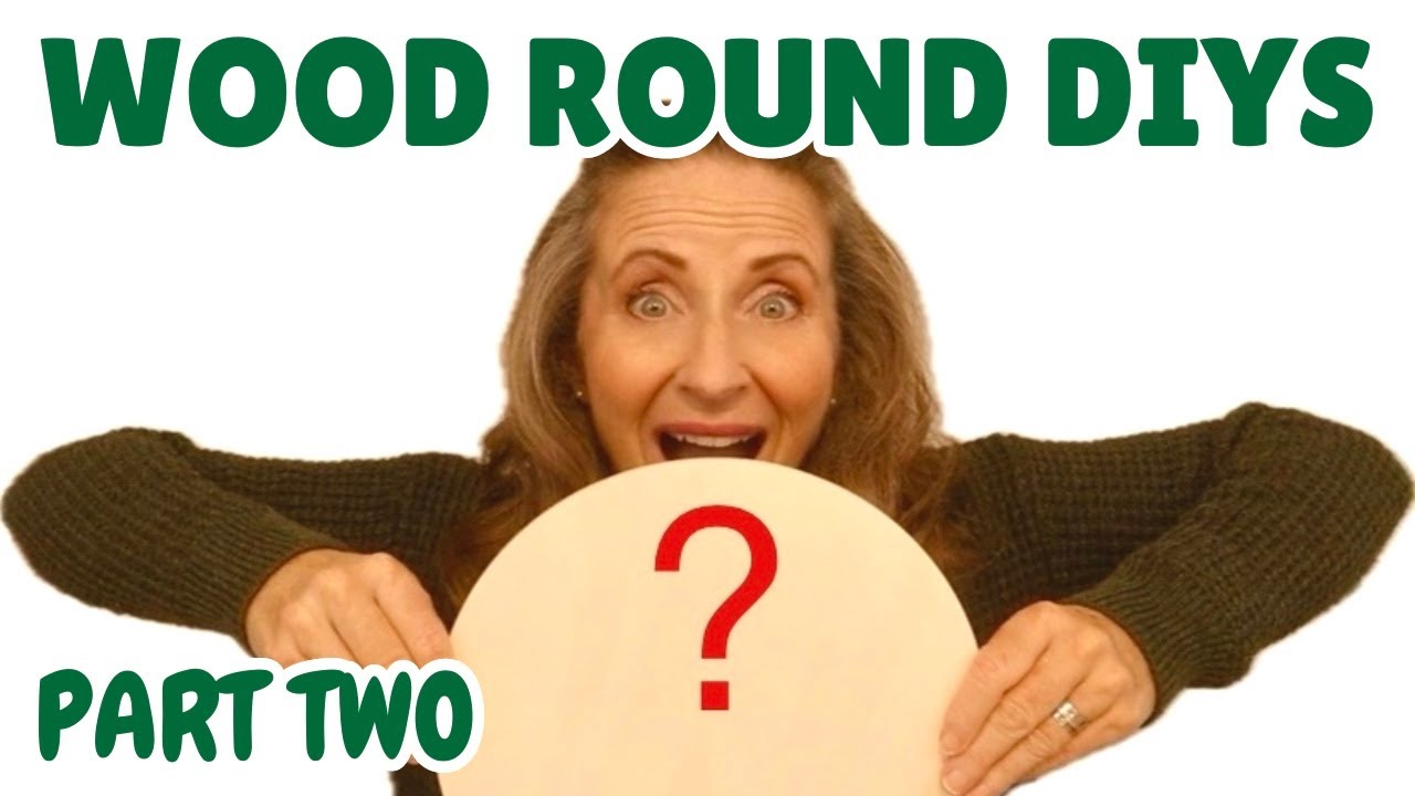 GORGEOUS Wood Round RETRO CHRISTMAS Craft DIY! Paper, Wood and Wall ...