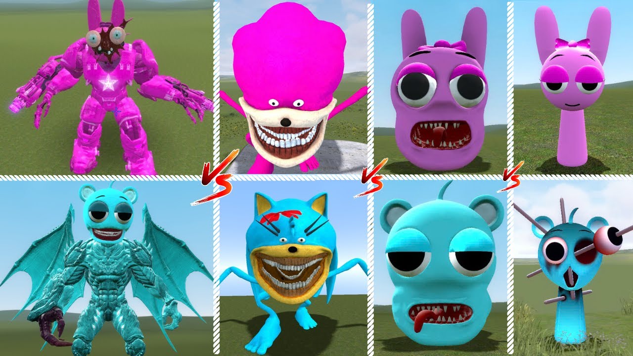 NEW EVOLUTION & CURSED SPRUNKI PINKY vs SPRUNKI SKY HORROR ...