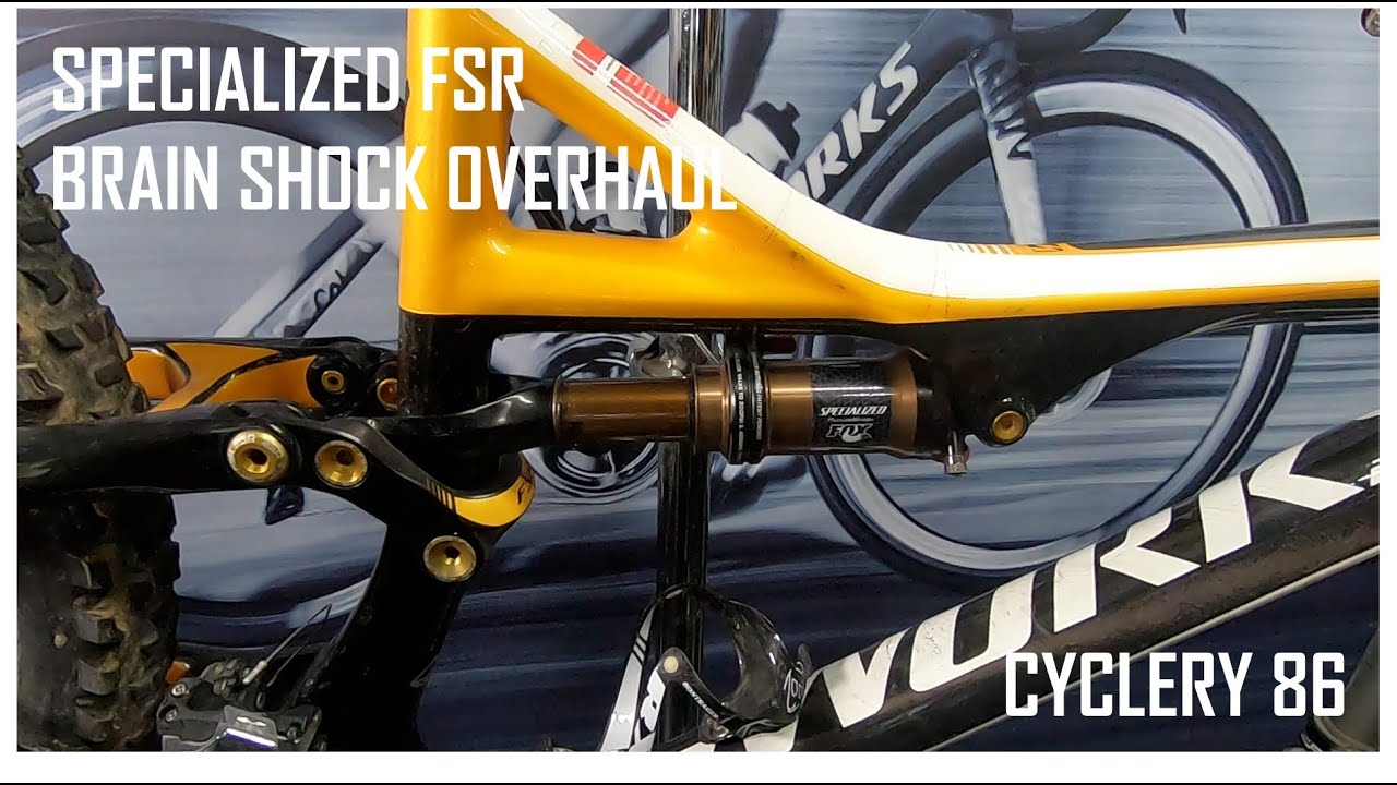 SPECIALIZED FSR BRAIN SHOCK OVERHAUL - 스페셜라이즈드 FSR 브레인 리어샥 분해정비 - YouTube
