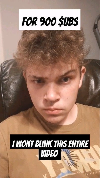 I won't blink this entire video - YouTube