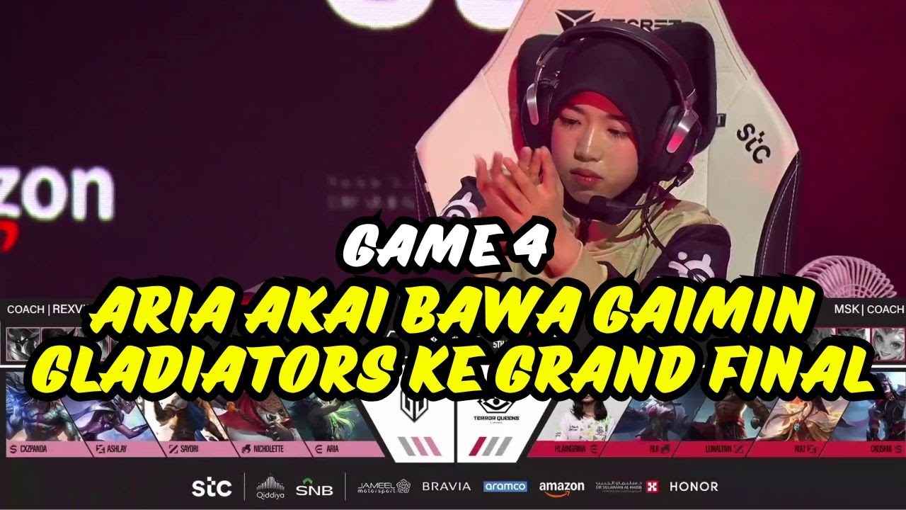 ARIA AKAI BAWA GAIMIN GLADIATORS KE GRAND FINAL GAIMIN GLADIATORS VS ...