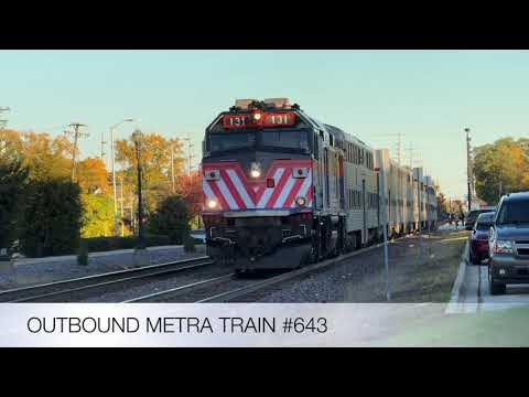 The Complete Metra Evening Rush Hour At Barrington On October 20, 2023 - YouTube