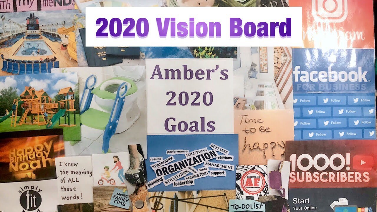2020 Vision Board and plans for my channel!!! - YouTube