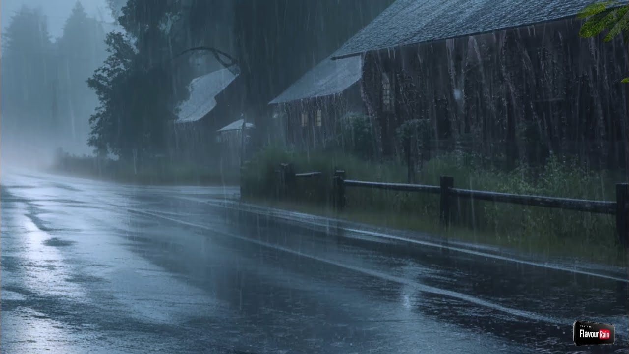 Heavy Rain On Metal Roof Tin Roof ~Heavy Rain Sounds For 10 Hours Sleep ...