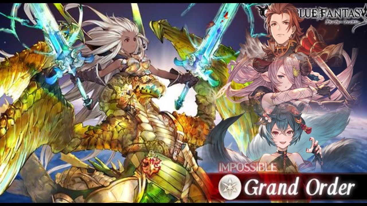 [GBF] Grand Order HL - 1 Turn - 4 Button 1 Summon Full Auto 1.3m Honors ...