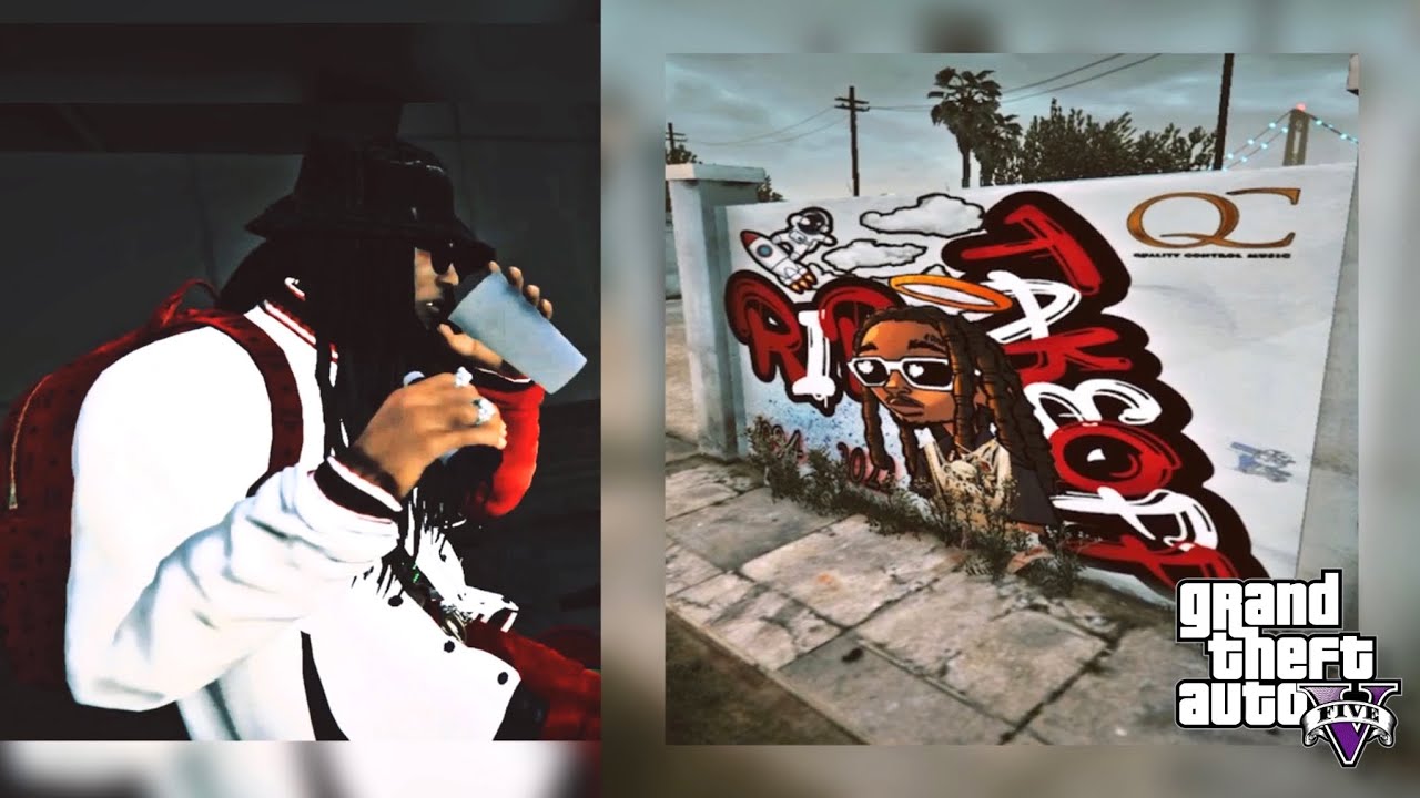 RIP Takeoff GTA 5 (FiveM) Tribute | Custom Grove St Mural For Takeoff ...