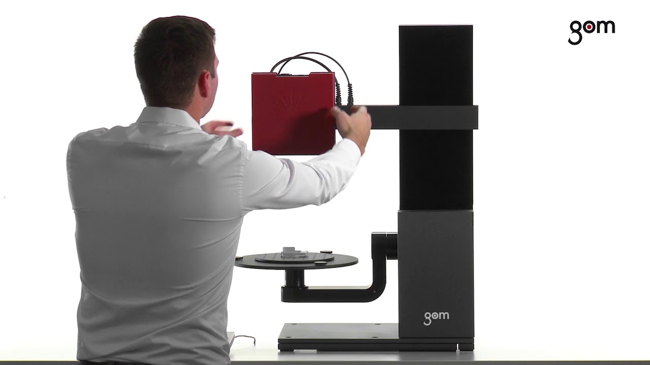 GOM ATOS ScanPort Optical Desktop Scanner for Small Components 720p mp4 ...