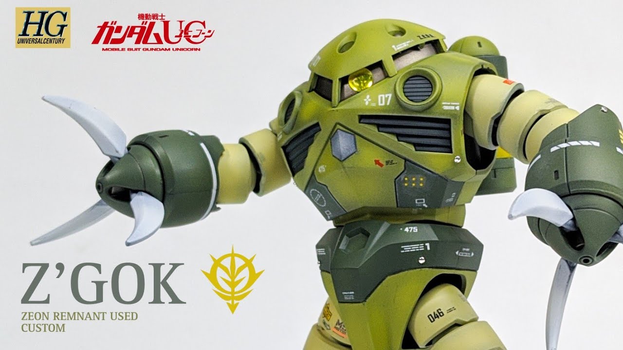 HGUC Z'GOK ZEON REMNANT ver. Custom [ Quick Shot ] - YouTube