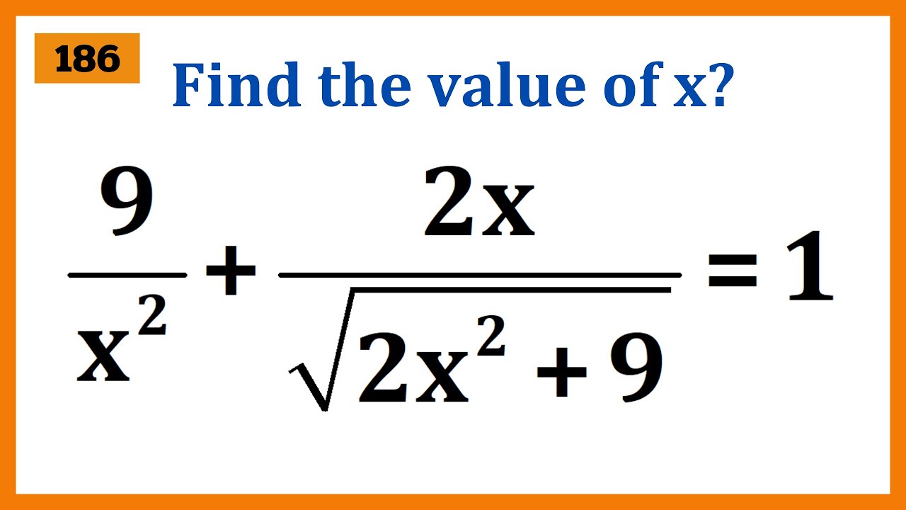 A Hard Olympiad Algebra Problem | Math Olympiad - YouTube