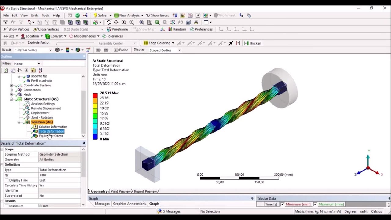 ☑️ Torsion Ansys Workbench Youtube