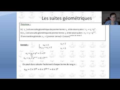 1ère spé suites géométriques définition, forme explicite, forme ...