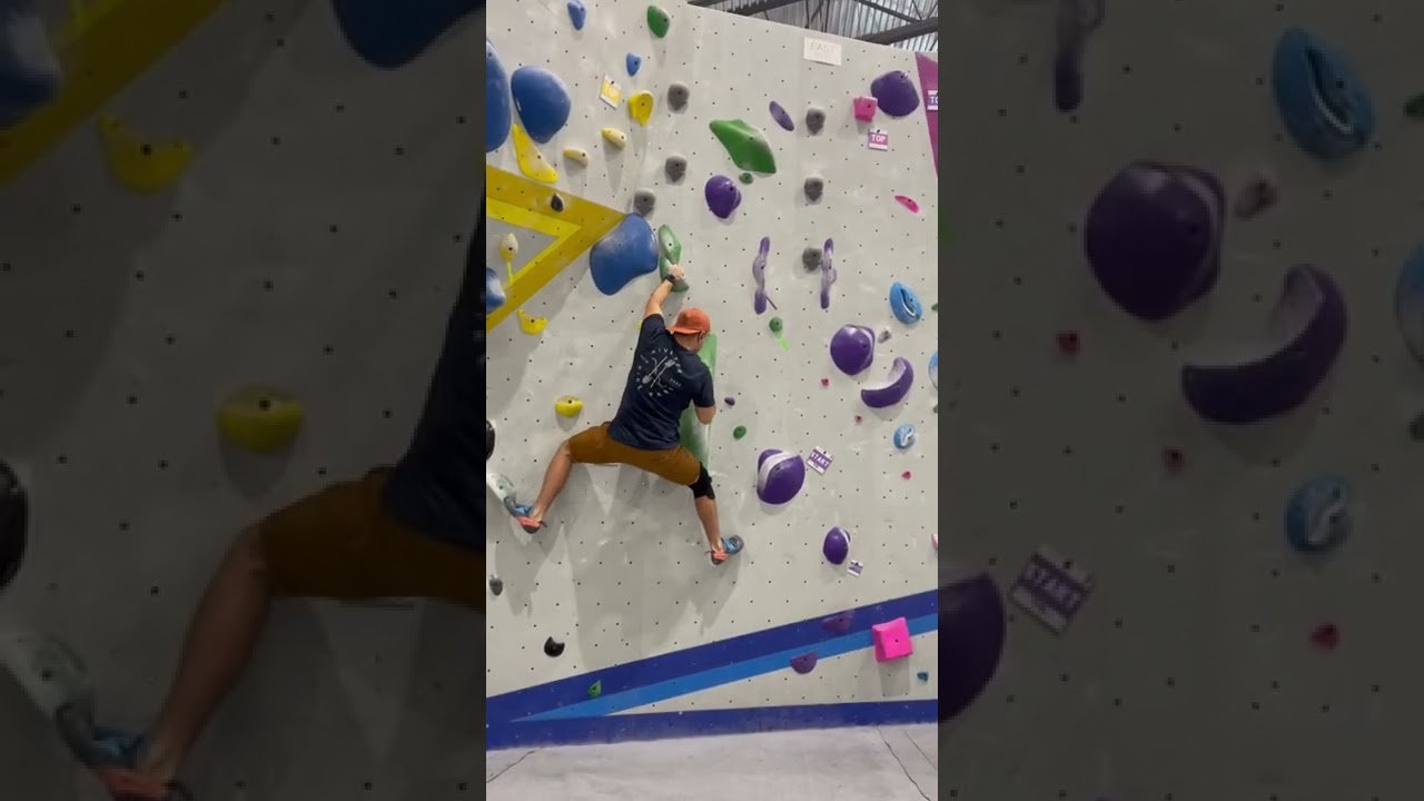 Really awkward start on this V3 but it was fun solving it! #climbing # ...