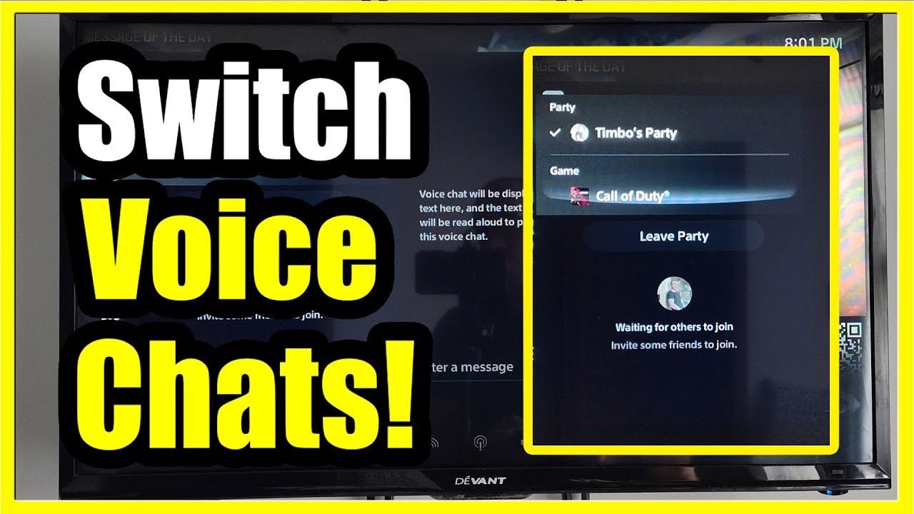 How to Switch between Party Chat & Game Chat on PS5 Console (Settings ...