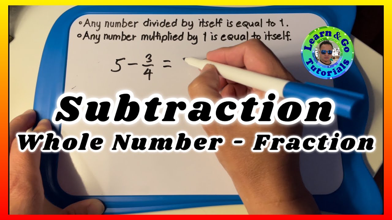 Subtracting a Fraction from a Whole Number | Math Made Easy by LGT ...