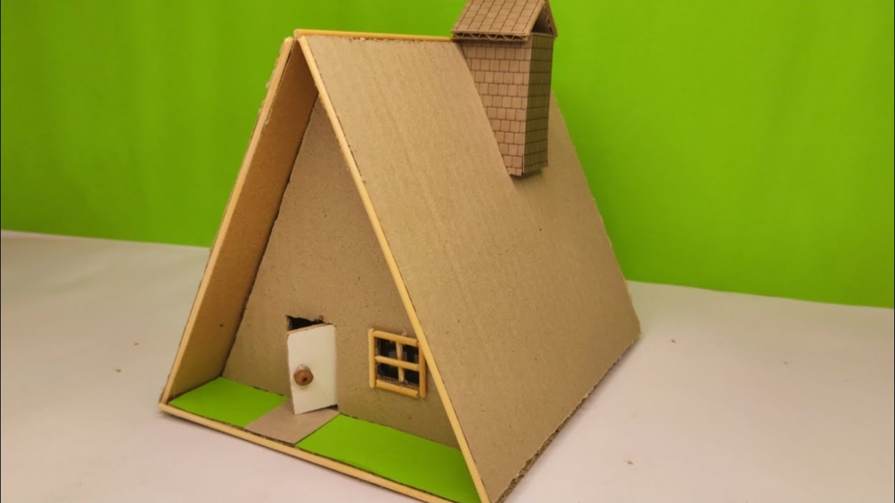 diy! Make Beautiful Cardboard House 🏡 - YouTube