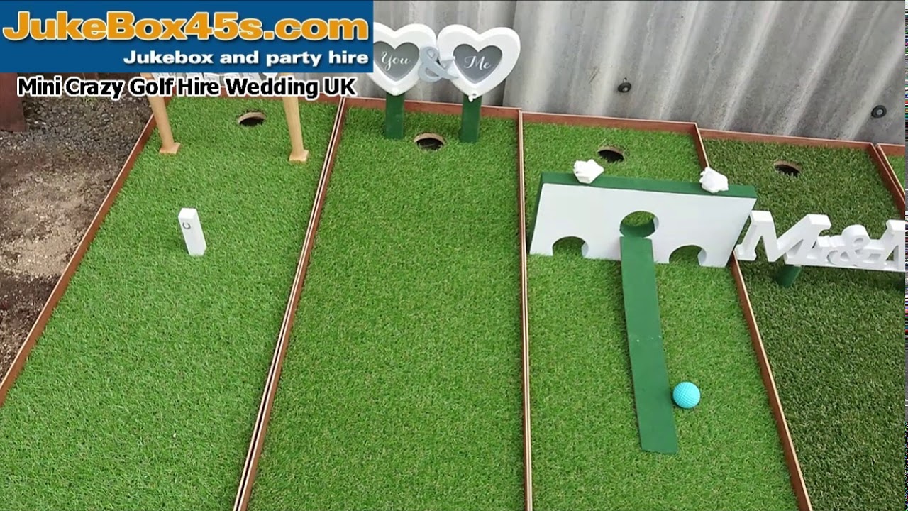 Wedding mini crazy golf hire uk - YouTube