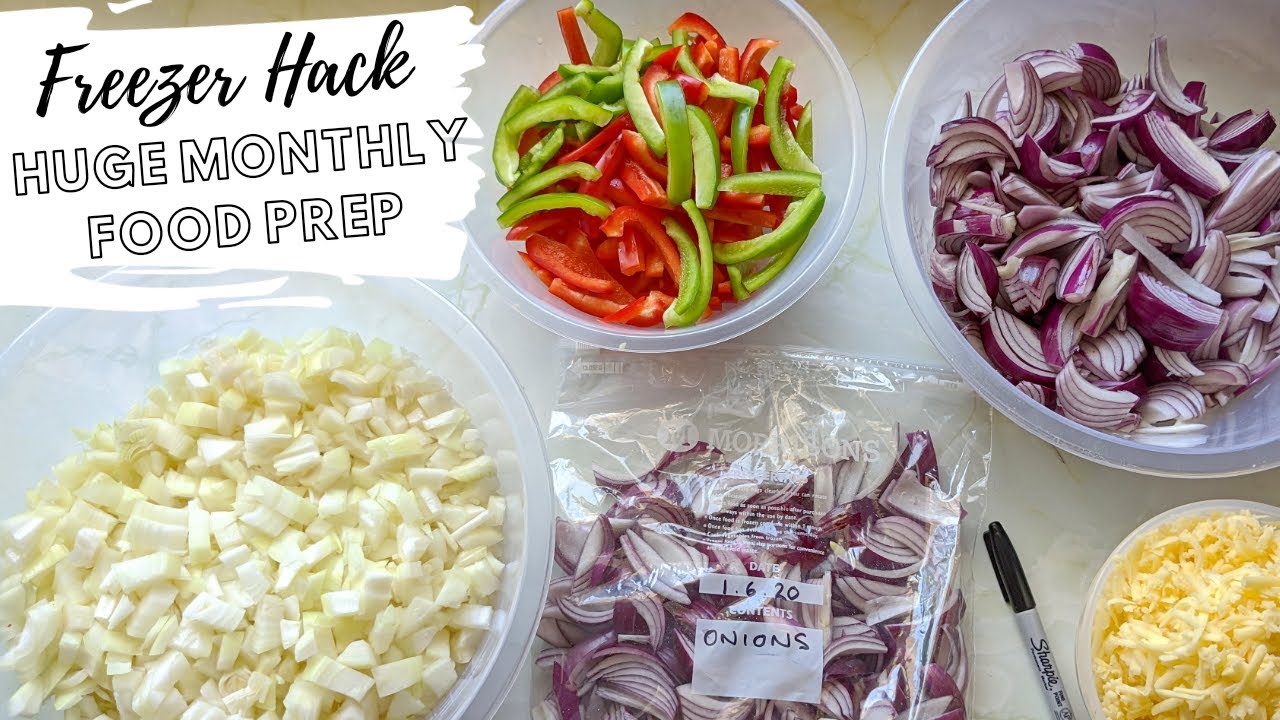 1 Month HUGE Freezer Food Prep | Freezer Hack | Why You Should Do It ...