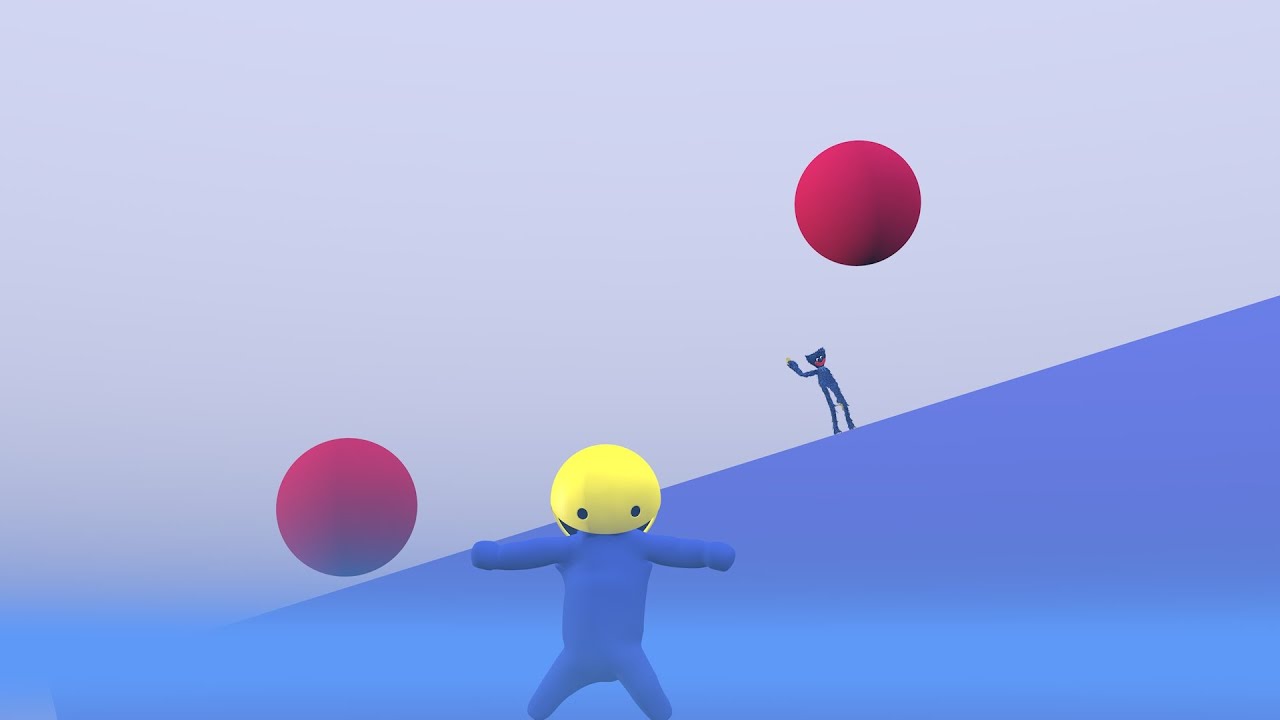 Pacman vs Huggy Wuggy and blue from Rainbow friends. Animation part 8 ...