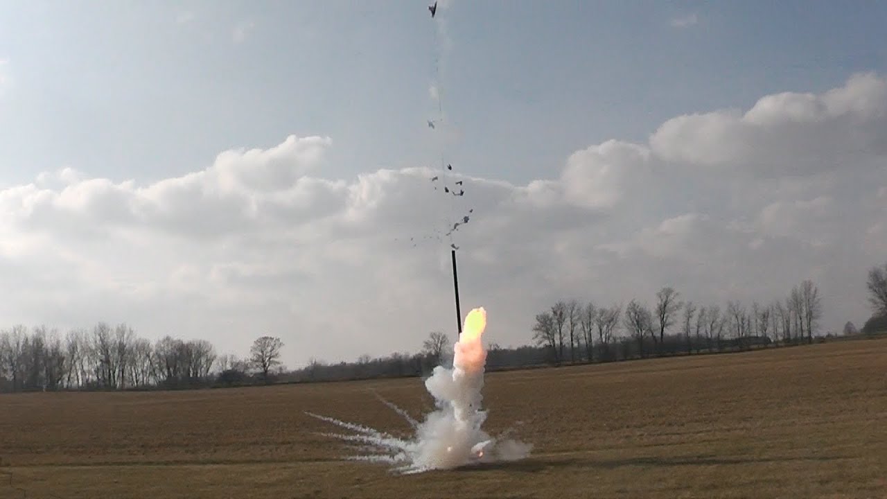 Estes Mean Machine Blows up on the Stand Not Once But Twice - YouTube