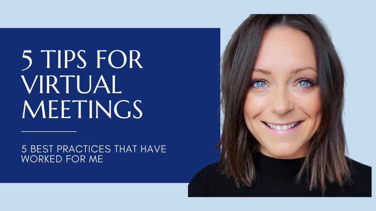 5 TIPS FOR VIDEO & VIRTUAL MEETINGS | Presentation Skills - YouTube