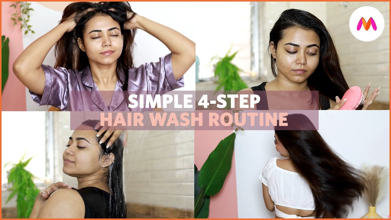 4-Step Hair Wash Routine | How To Get Smooth & Manageable Hair ft ...