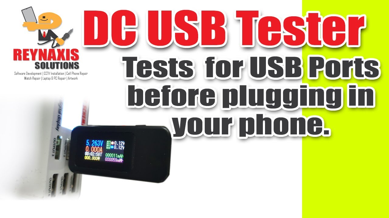 DC USB Port Tester: Mini Current Tester and Voltage Detector # ...