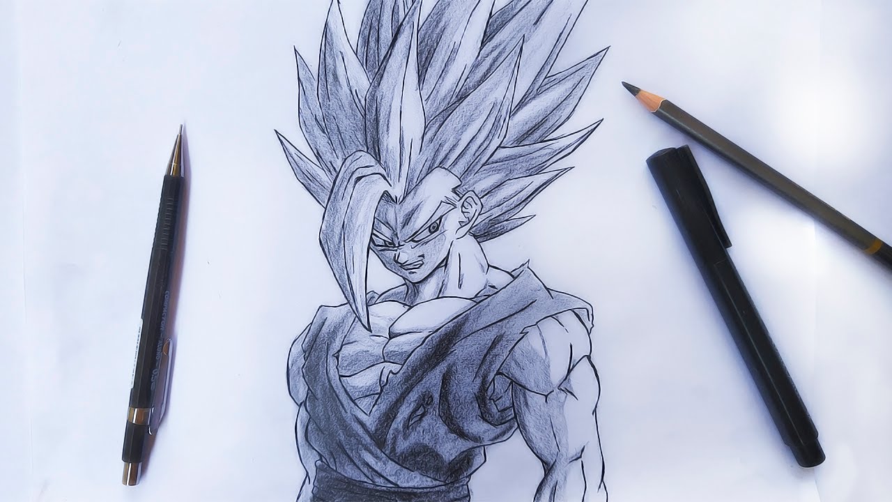 How to Draw Beast Gohan | Step-by-Step Easy / Dragon Ball Super - YouTube