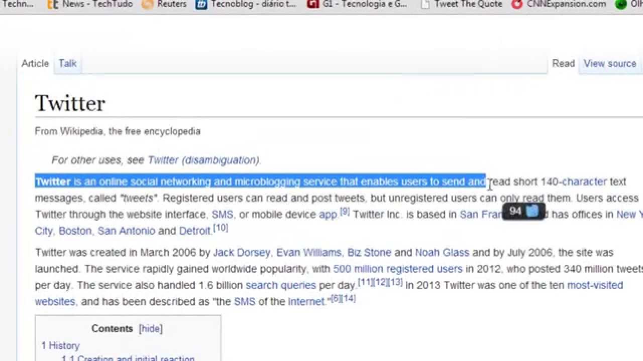 Twitter fast share - YouTube