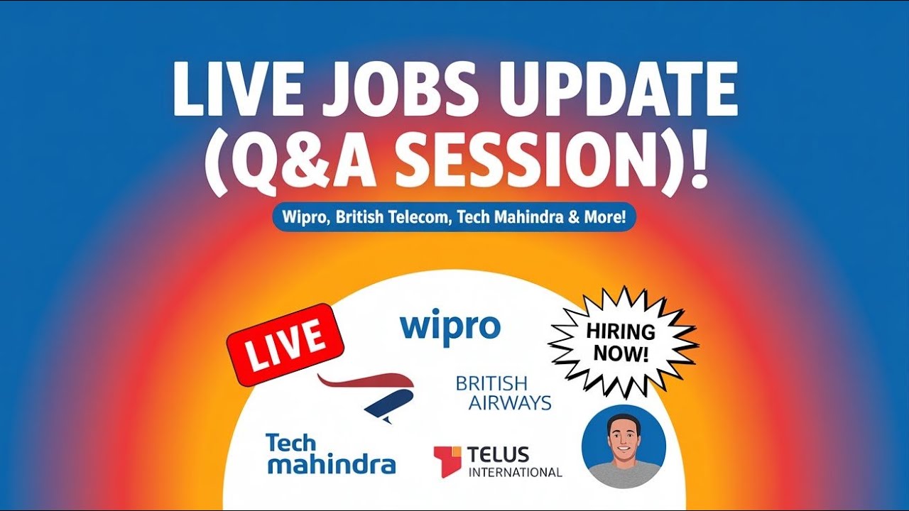 British Telecom Chat Hiring Update & Live Chat Round Briefing || BA ...