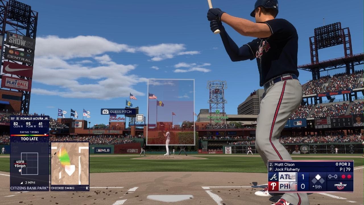 Olson Turns On High Inside Fastball For 2 Run HR (1), Braves Lead PHI 3 ...