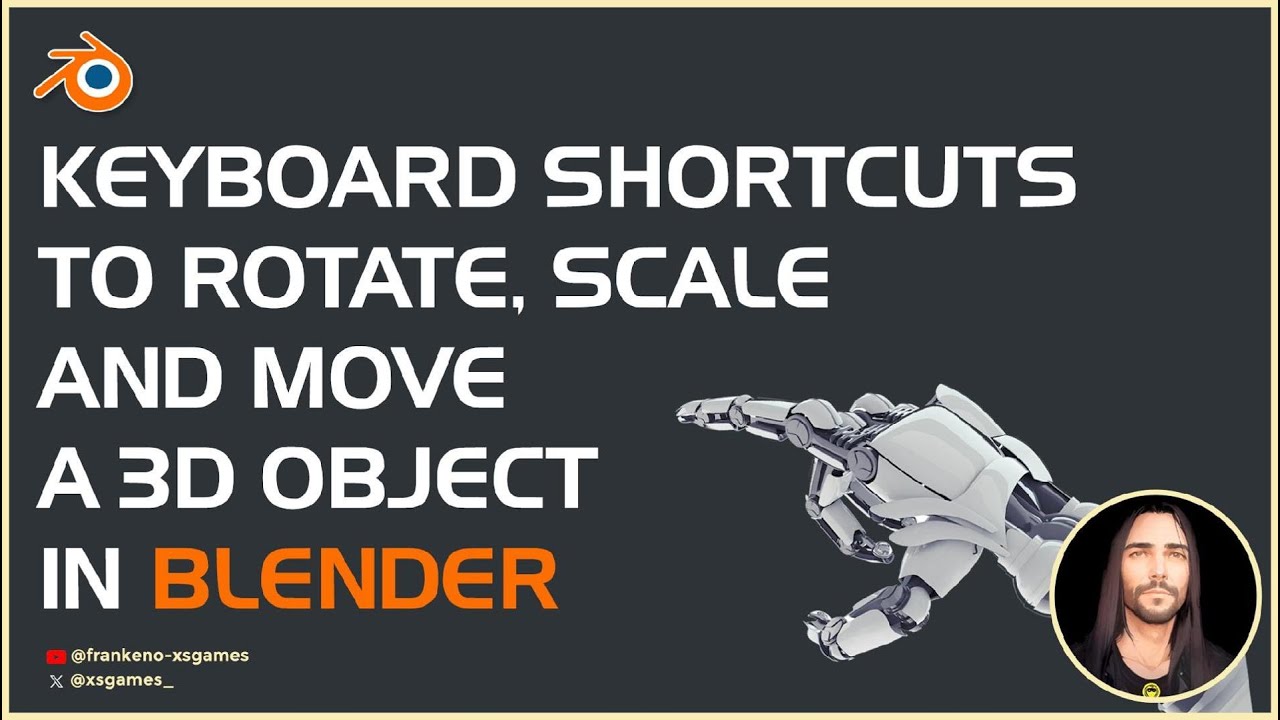 Blender Tip Shortcuts To Scale Resize And Rotate A 3d Object Youtube 0404