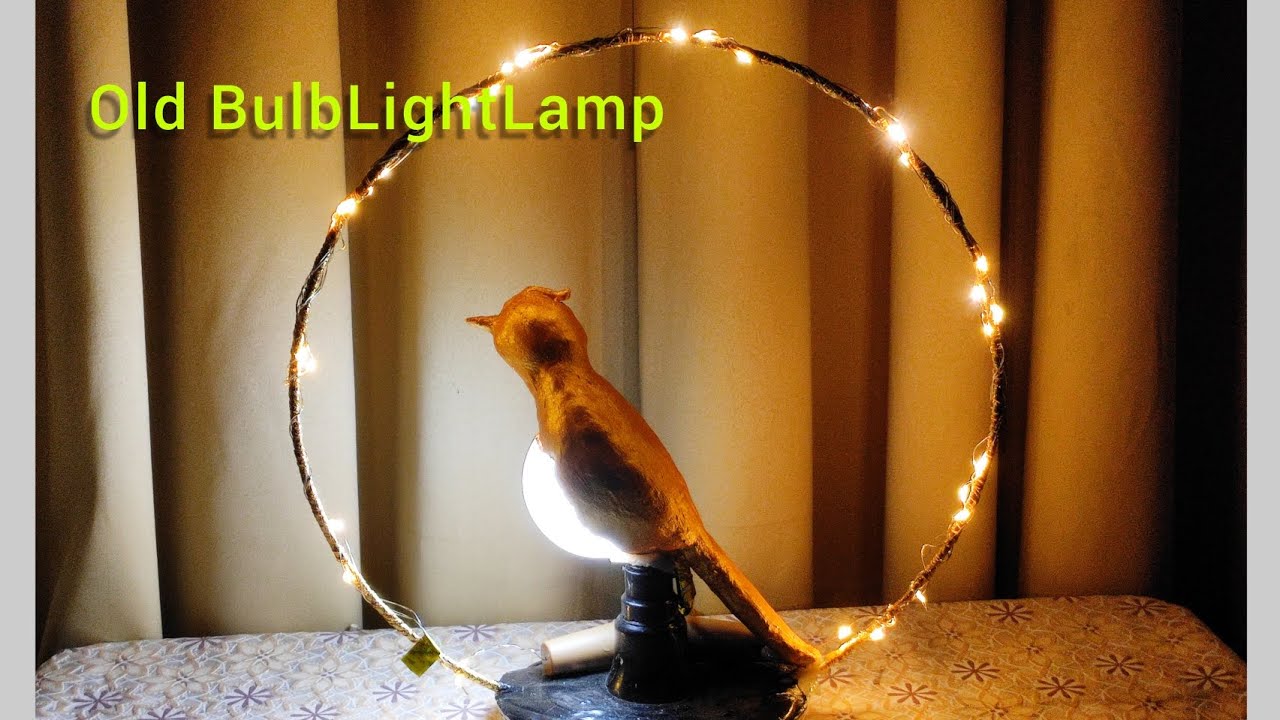 LEDOld Bulb Reuse 💡 Decorative Light Lamp Craft Idea for Home Decor ...