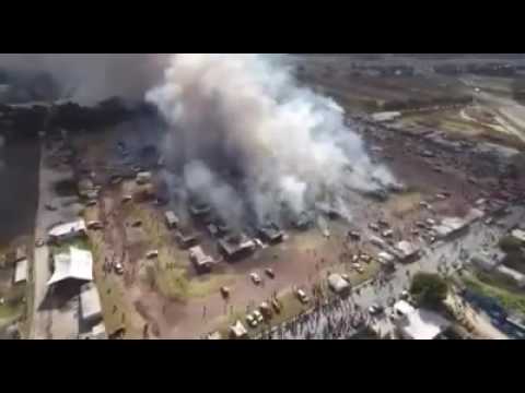Vista área de Tultepec(Mercado de Cohetes) - YouTube