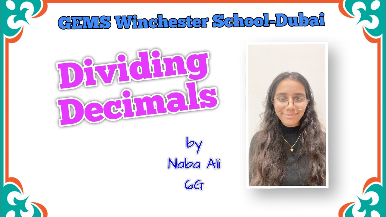 Dividing decimals by Naba Ali - YouTube