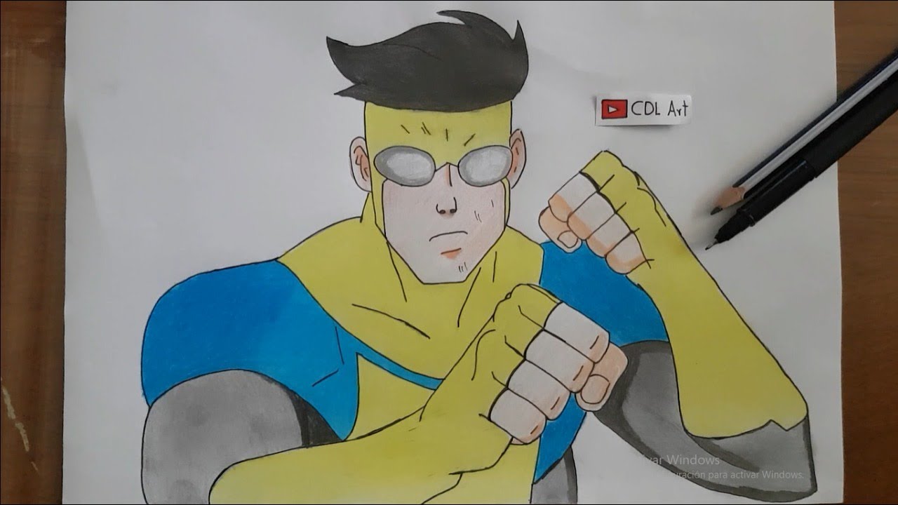 Como dibujar a Invencible/How to draw Invencible - YouTube