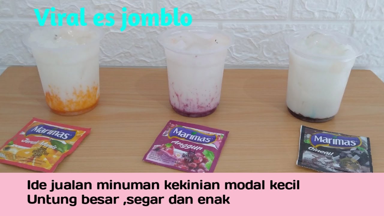 Resep es jomblo minuman kekinian , ide jualan modal dikit untung banyak ...