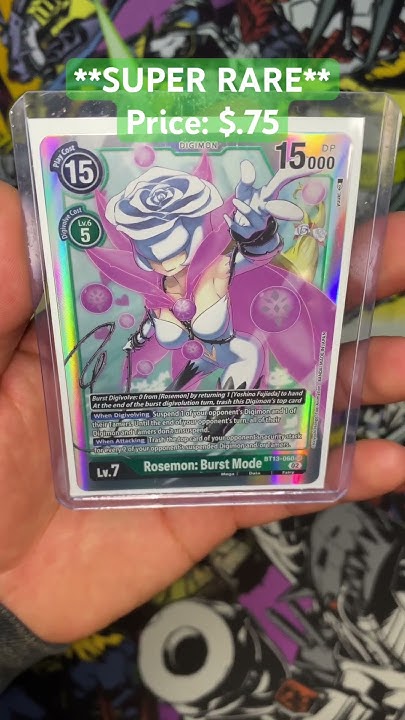Rosemon: Burst Mode BT13-060 #digimoncardgame SR - YouTube