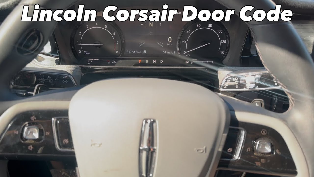 How to retrieve door code Lincoln Corsair - YouTube